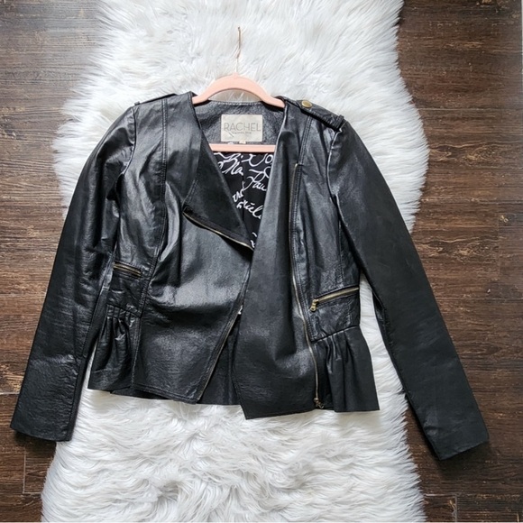 RACHEL Rachel Roy | Jackets & Coats | Rachel Roy Leather Peplum Jacket ...